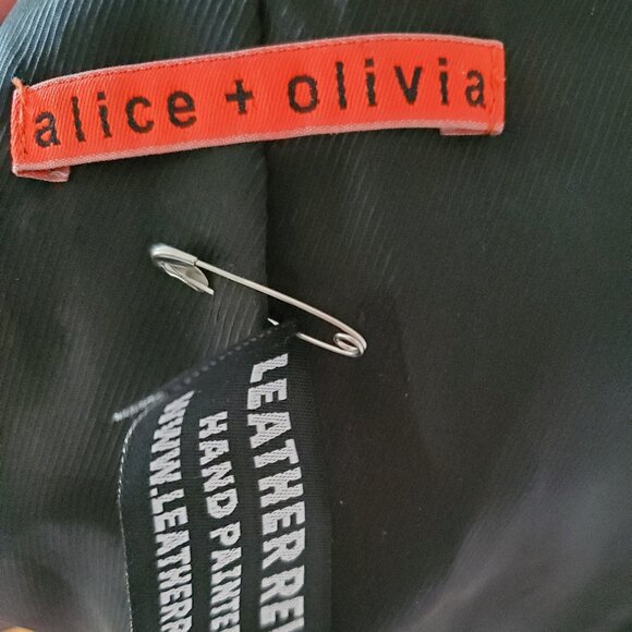 Alice + Olivia | Jackets & Coats | Biker Leather Moto Jacket Red Purple ...